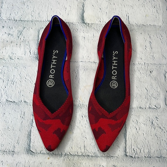 Rothy's | Shoes | Rothys The Point Retired Red Camo Shoe | Poshmark